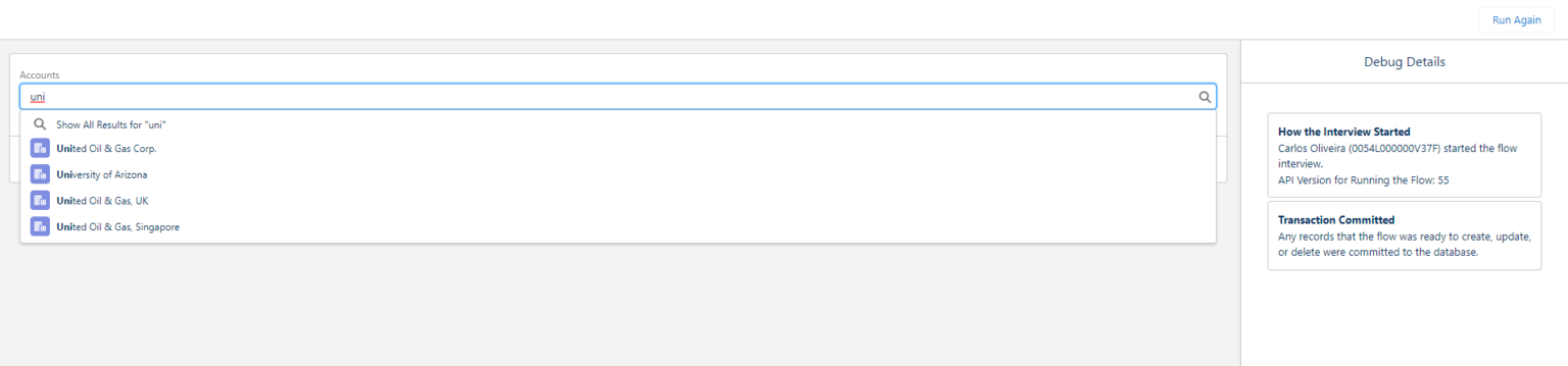 Using Lookup Component on Screen Flow | Tether